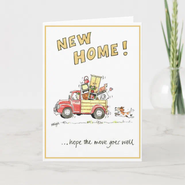 Funny greeting card - new home | Zazzle