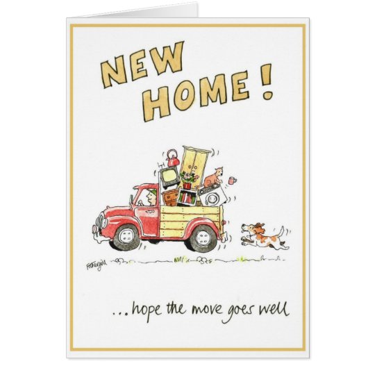 Funny greeting card - new home | Zazzle.co.uk