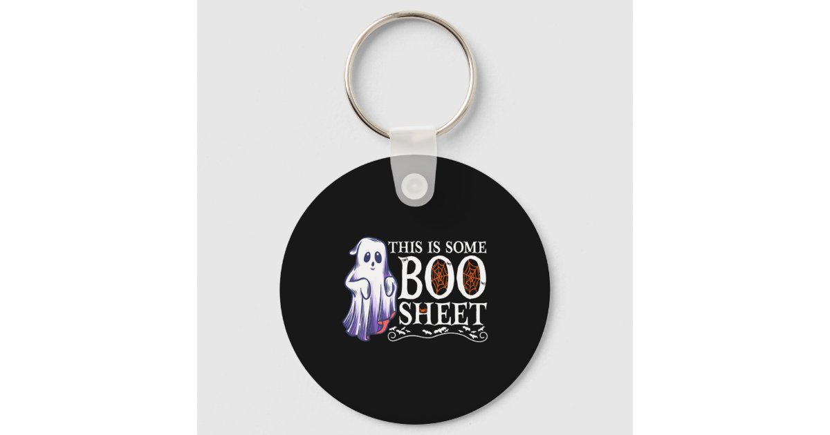 Funny Halloween Boo Ghost Costume This is Some Boo Key Ring | Zazzle