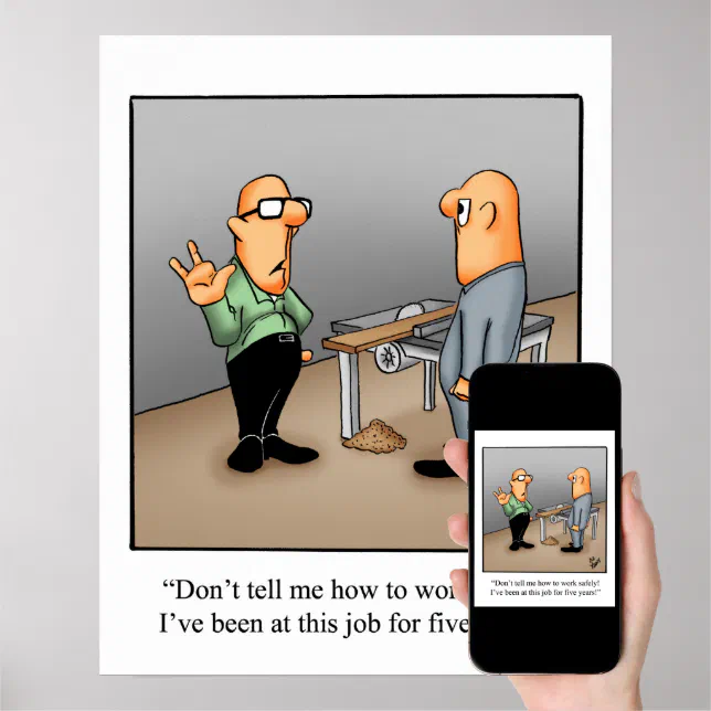 Funny Health Safety Humor Poster | Zazzle