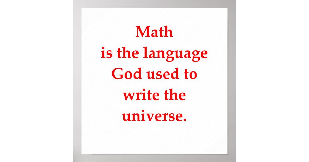funny math joke poster | Zazzle