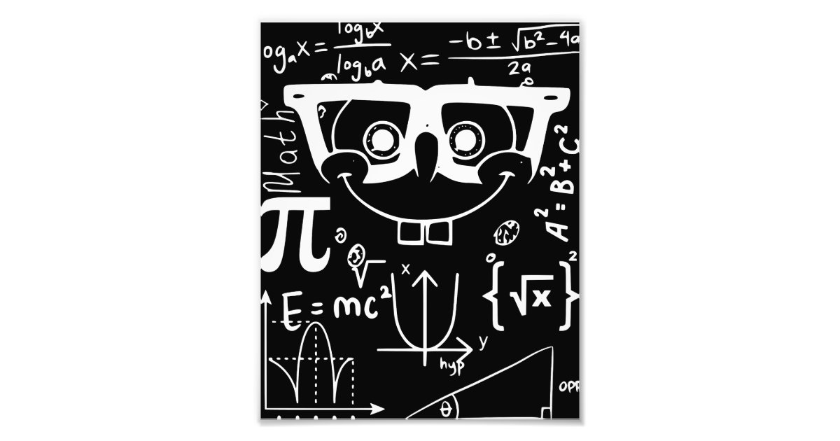 funny meme djokes math-happy face photo print | Zazzle