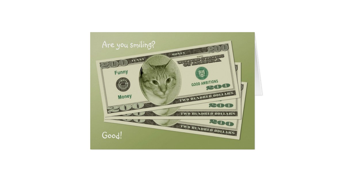 Funny Money Card | Zazzle