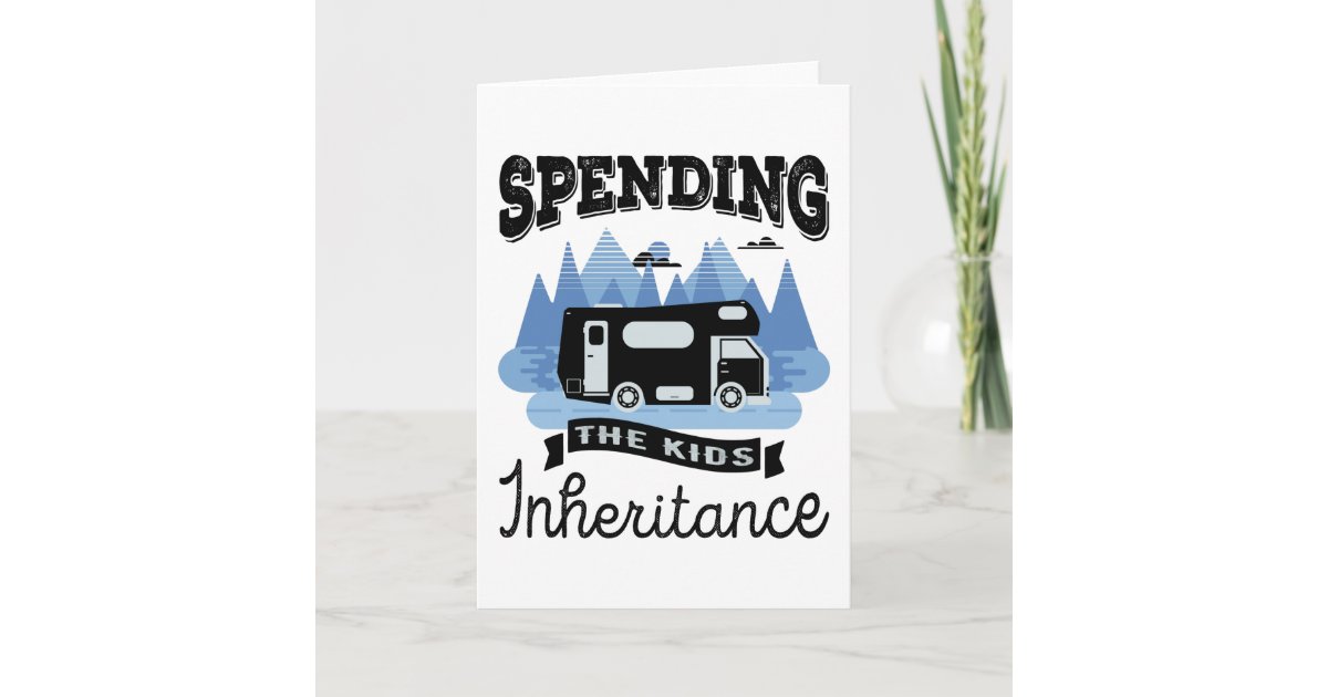 Funny Motorhome RV Retirement Gift Dad Card | Zazzle