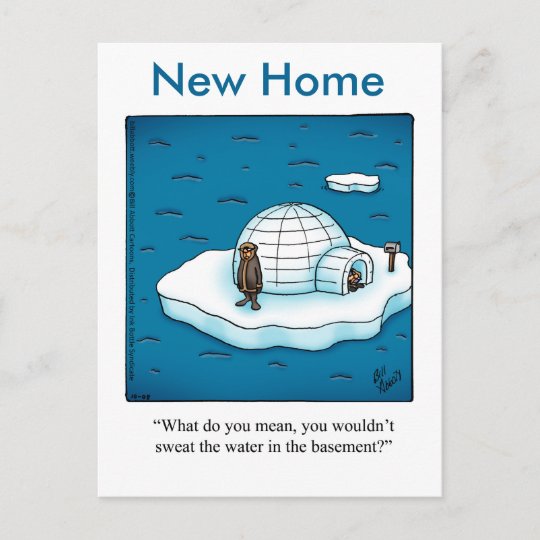 Funny New Home Humour Postcard | Zazzle.co.uk