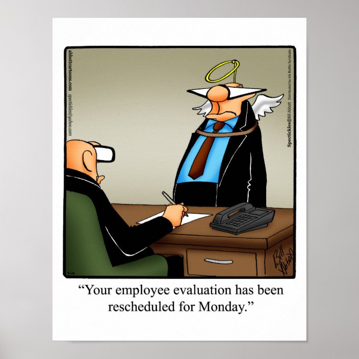 Funny Office Humour Poster "Employee Evaluation" | Zazzle.co.uk