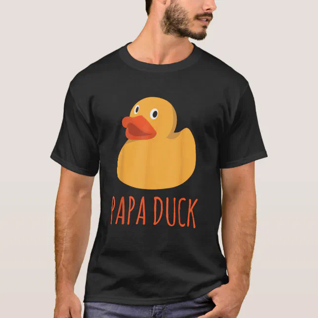 Funny Papa Duck Rubber Ducky Family Matching Fathe T-Shirt | Zazzle