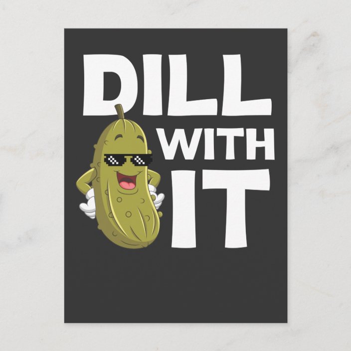 Funny Pickle Quote Vegetarian Food Pun Humour Postcard | Zazzle.co.uk