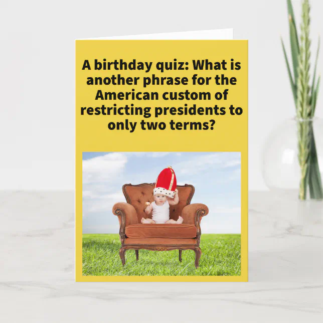 Funny Pun Reign Check Happy Birthday Card | Zazzle