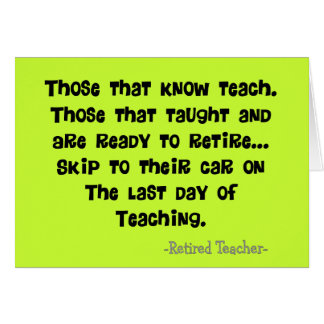 Funny Teacher Retirement Cards & Invitations | Zazzle.co.uk