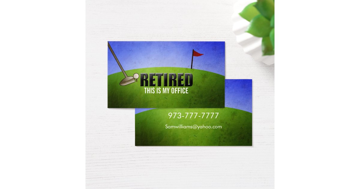 Funny Retirement Business Cards | Zazzle.co.uk
