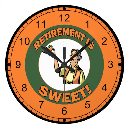 Funny Retirement Wall Clock | Zazzle.co.uk