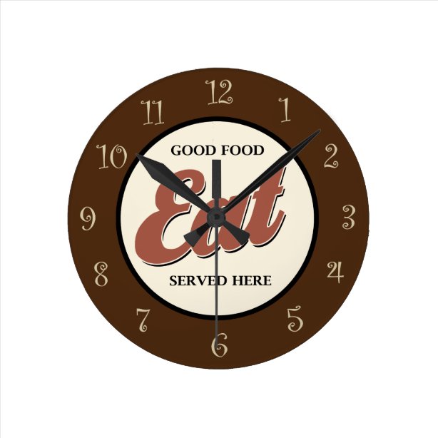 Fun Food Wall Clocks | Zazzle UK