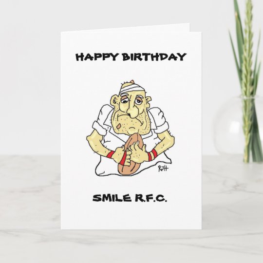 FUNNY RUGBY BIRTHDAY CARD | Zazzle.co.uk