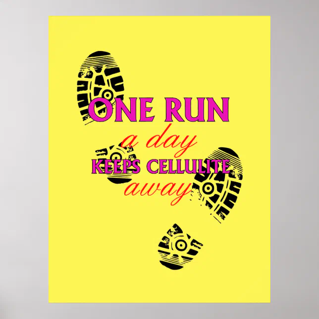 Funny Running Quote - Motivational Fitness Posters | Zazzle