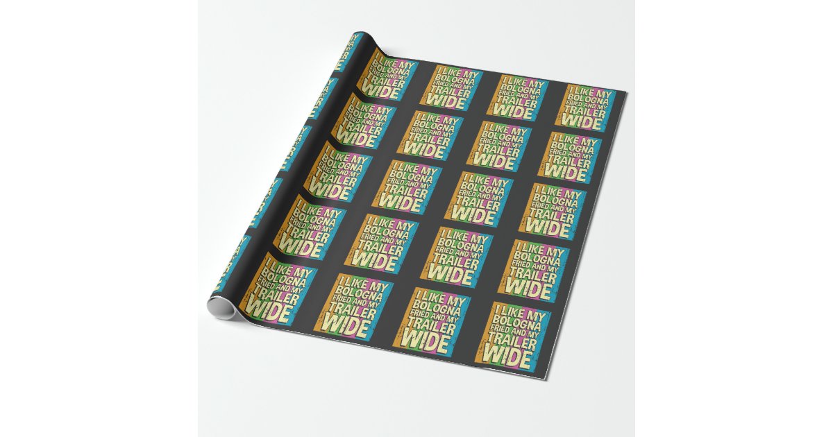 Funny Sarcastic Camper - Redneck Camping Wrapping Paper | Zazzle