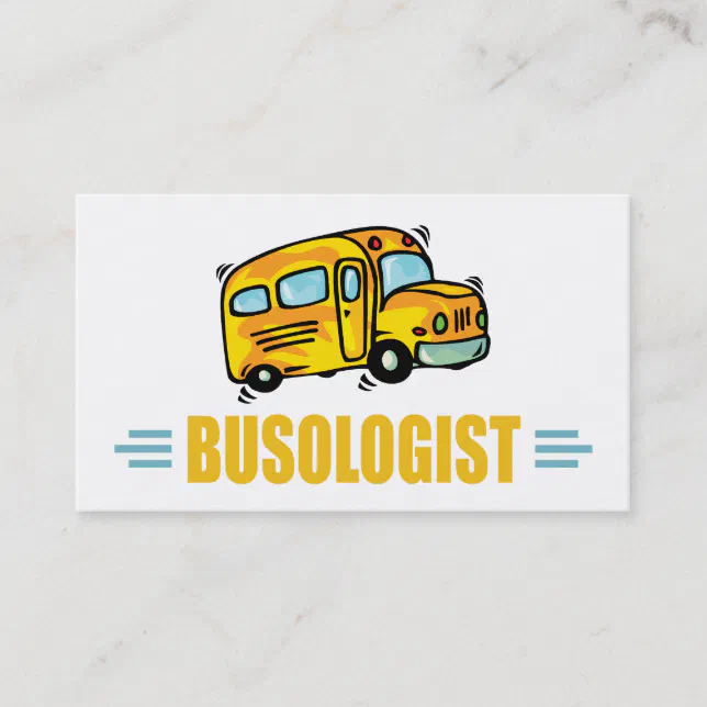 Funny School Bus Business Card | Zazzle