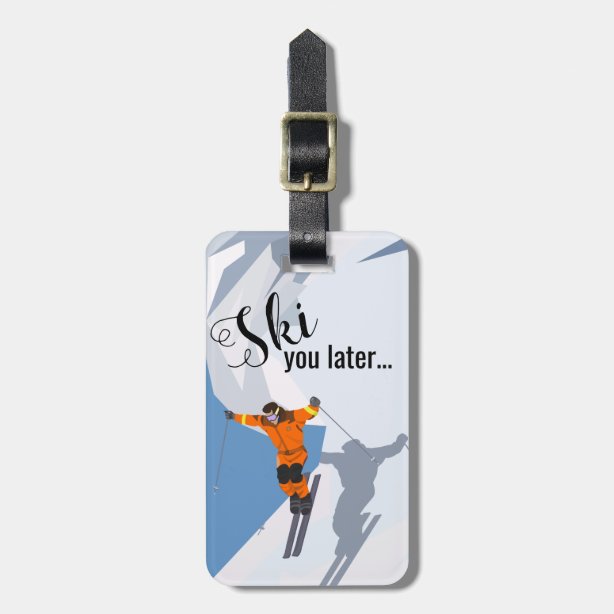 Ski Luggage Tags & Bag Tags | Zazzle UK