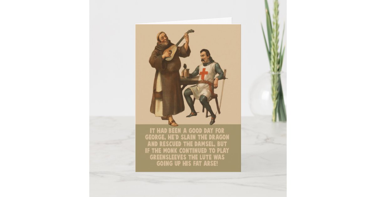 Funny St George's Day Card | Zazzle
