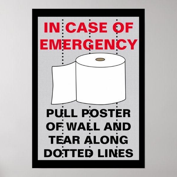 Funny Toilet Posters & Prints | Zazzle UK