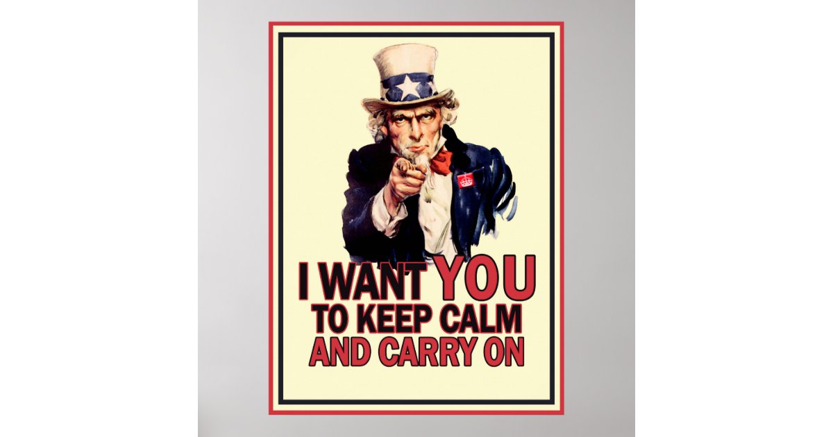 Funny Uncle Sam Poster | Zazzle