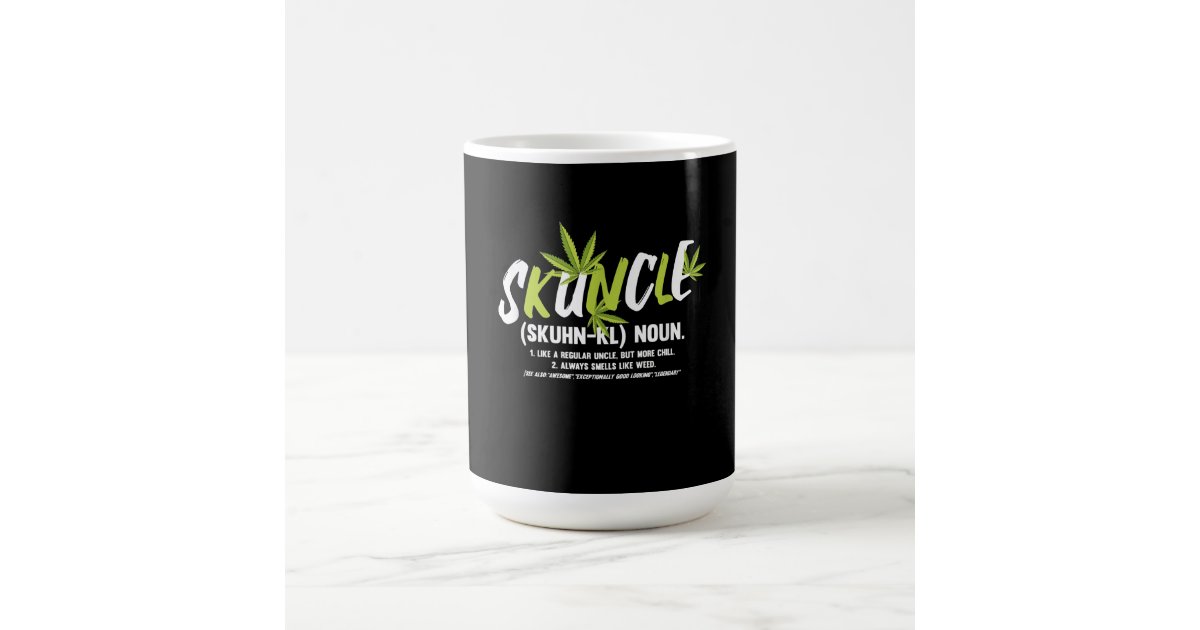 Funny Uncle Weed Smoker Skuncle Uncle Lover Gift Coffee Mug | Zazzle