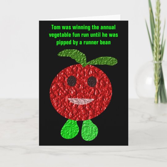 Funny Vegetable Greeting Card | Zazzle.co.uk