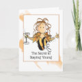 Funny Woman Snarky Cartoon for her Birthday Card | Zazzle