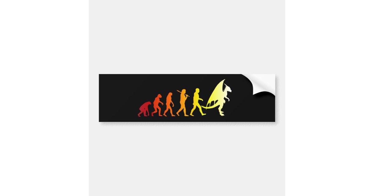 Furry evolution bumper sticker | Zazzle