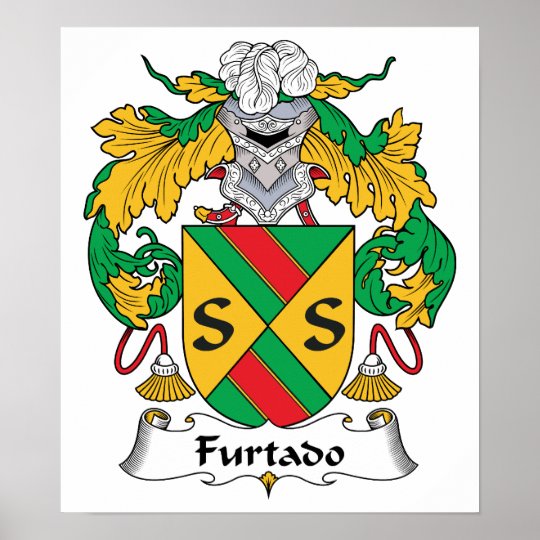 Furtado Family Crest Poster | Zazzle.co.uk