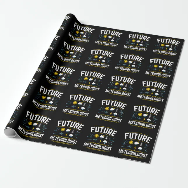 Future Meteorologist Meteorology Student Weather Wrapping Paper | Zazzle
