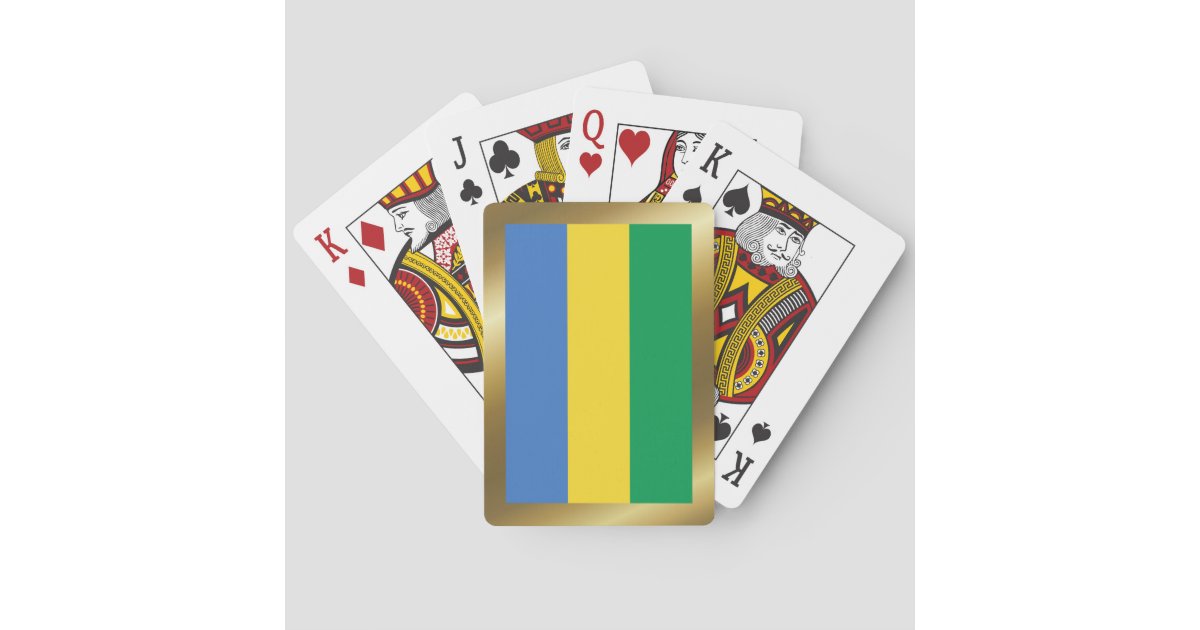 Gabon Flag Playing Cards | Zazzle