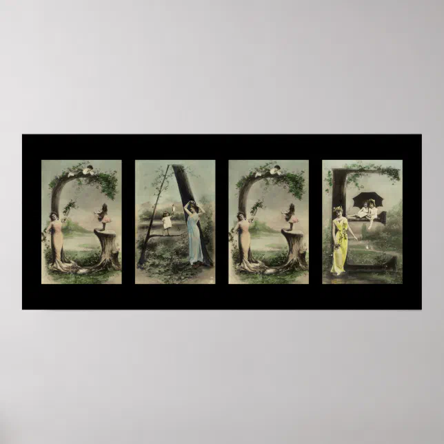 GAGE Alphabet Letter Name Art Poster | Zazzle