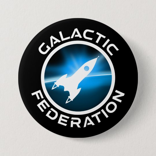 Galactic Federation Logo 7.5 Cm Round Badge | Zazzle.co.uk