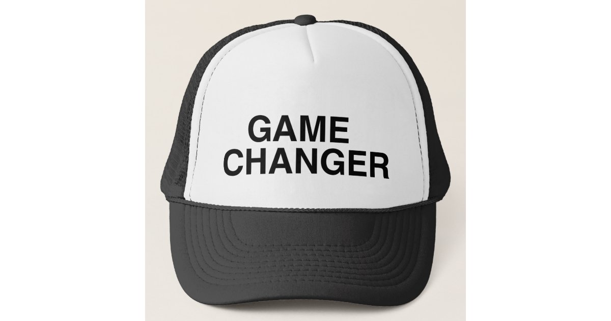 GAME CHANGER slogan hat | Zazzle