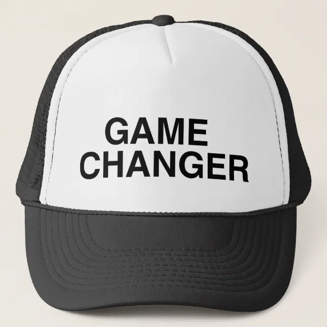 GAME CHANGER slogan hat | Zazzle
