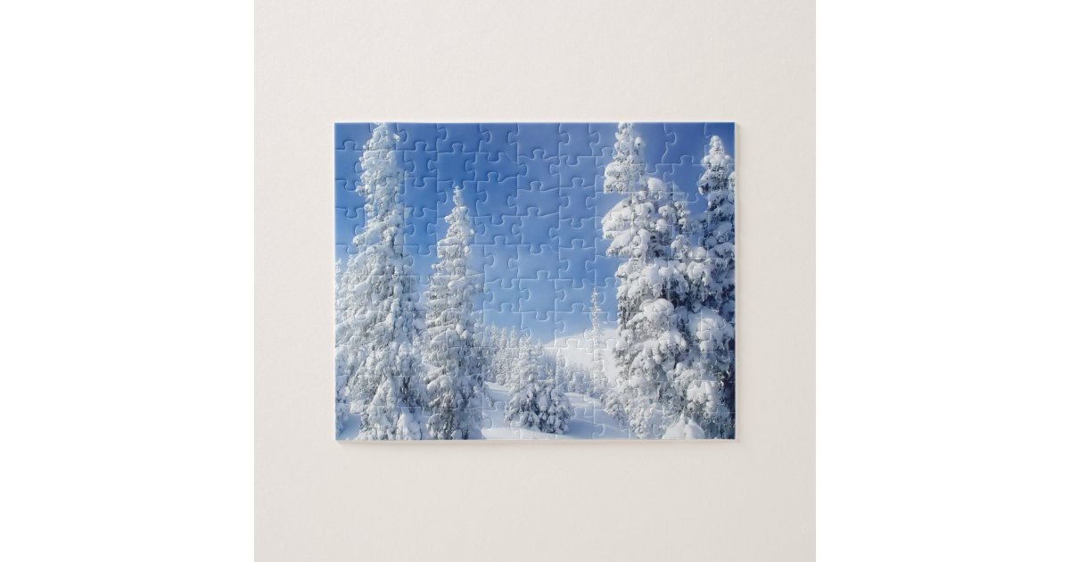 Game Puzzle-Winter Scene Jigsaw Puzzle | Zazzle