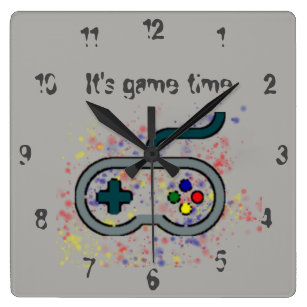 Gamer Wall Clocks | Zazzle UK