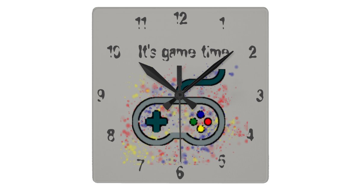 Game time gamer clock | Zazzle.co.uk