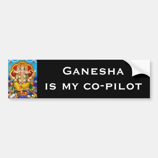 Ganesha Bumper Sticker - Version 4 | Zazzle