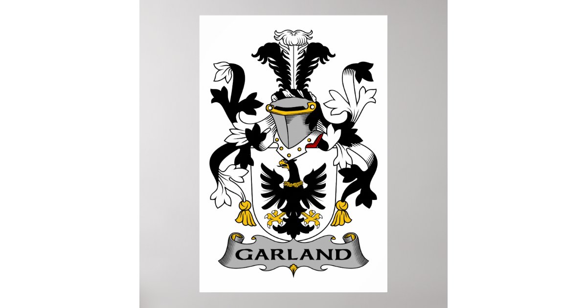 Garland Family Crest Poster | Zazzle