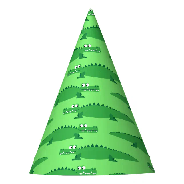 Gator Alligator Crocodile Kids 1st Birthday Party Hat | Zazzle