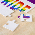 Gay Pride Flag & Words Jigsaw Puzzle | Zazzle