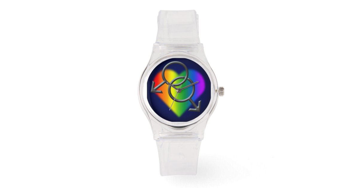 Gay Pride Watch Rainbow Love Wrist Watches & Gifts | Zazzle