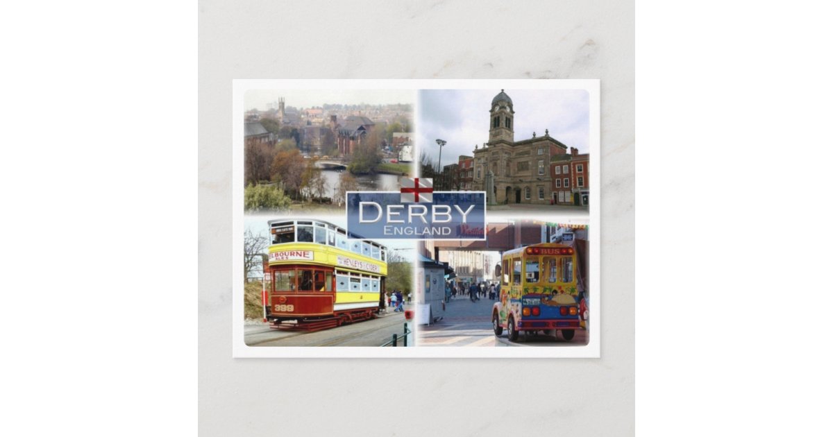 GB United Kingdom - England - Derby - Postcard | Zazzle