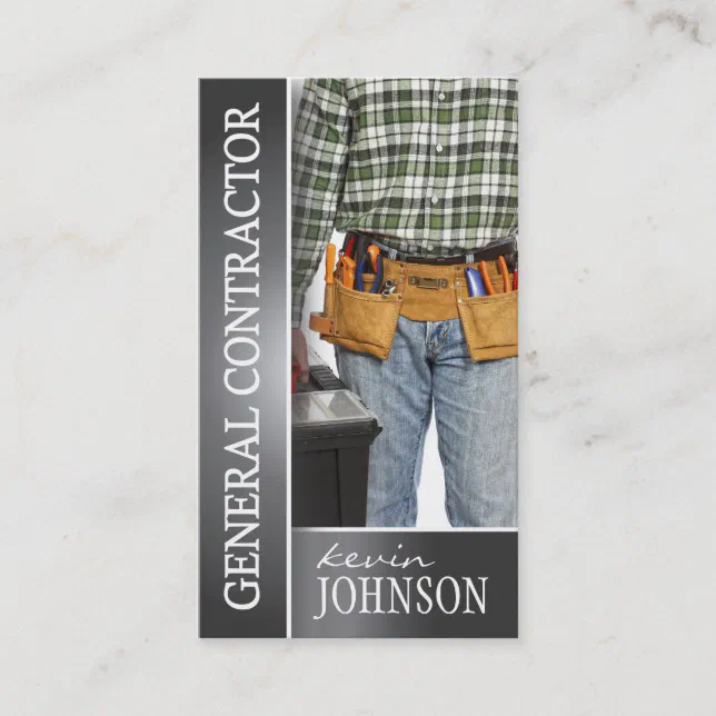 GENERAL CONTRACTOR BUSINESS CARD | Zazzle