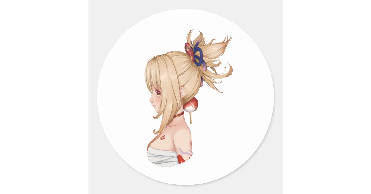 Genshin Impact: Yoimiya Sticker (fanart) | Zazzle