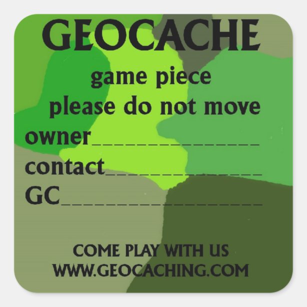 Geocache Stickers & Labels | Zazzle UK