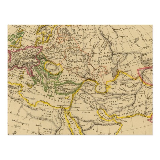 Geography of the Middle Ages Postcard | Zazzle.co.uk
