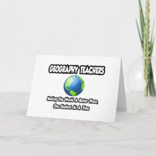 Geography Teacher Cards | Zazzle UK